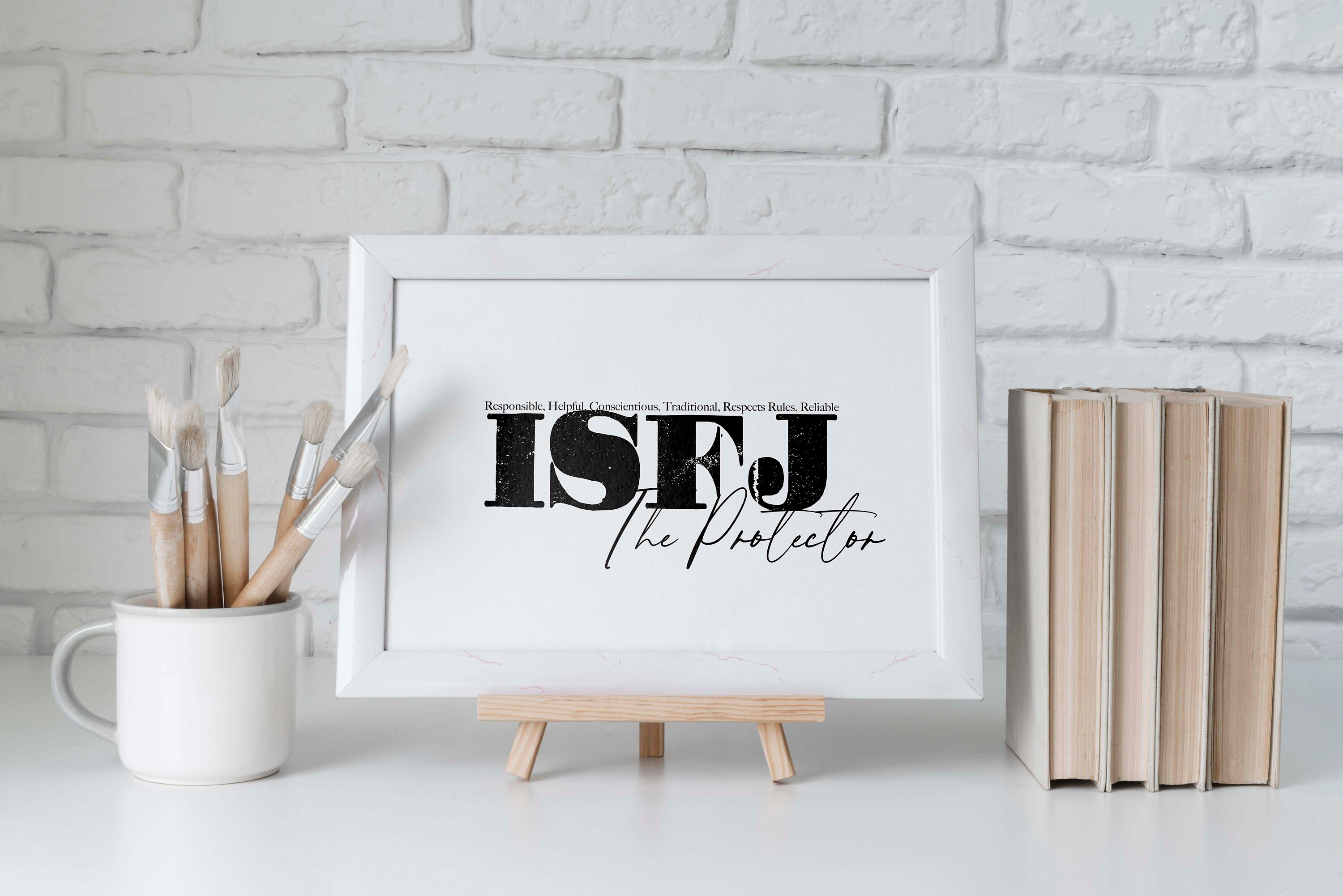 ISFJ Wall Art Print, MBTI Personality Types, ISFJ the Protector Gift ...