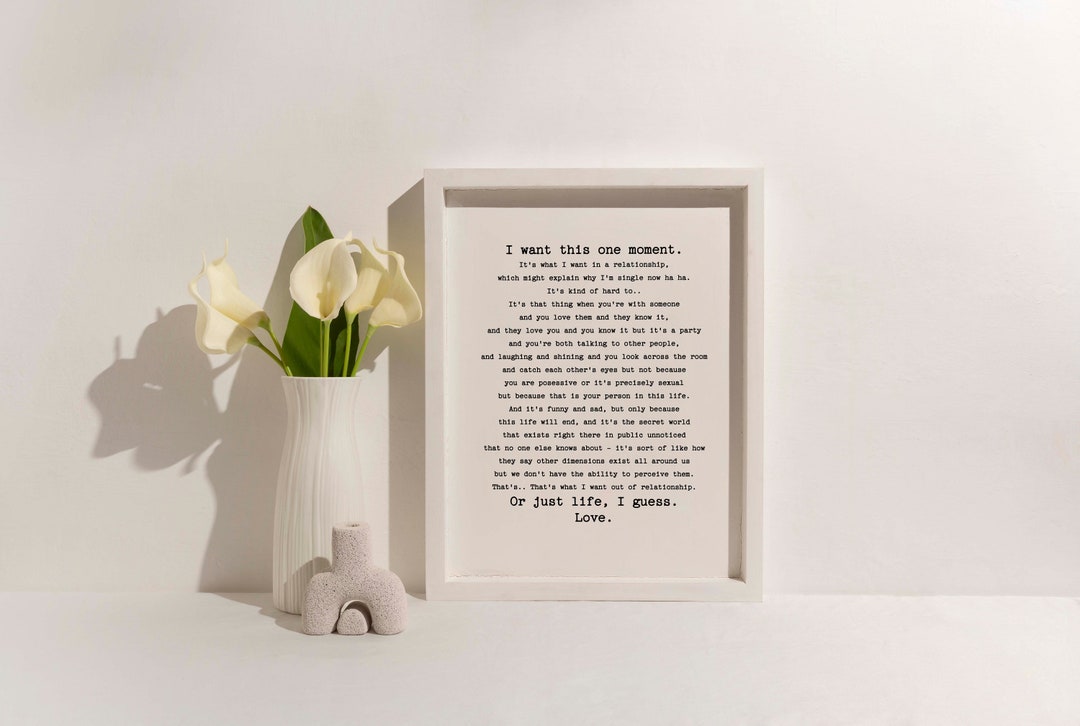 Frances Ha Quote Print, Movie Poster, Love Quote, Romantic Valentine ...