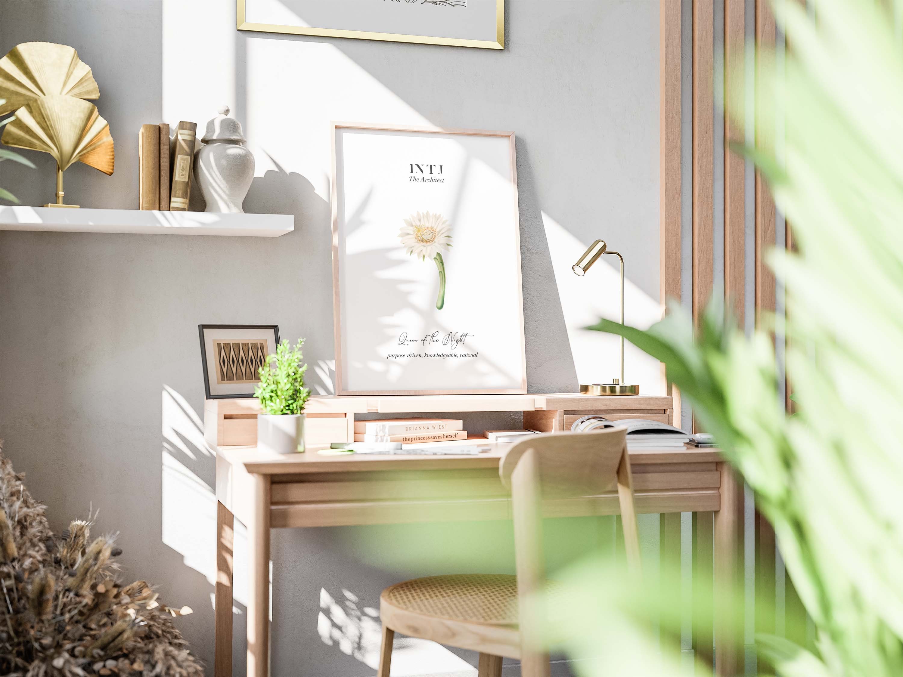 INTJ Art Print, MBTI Gifts, Queen of the Night Art Print, Vintage ...