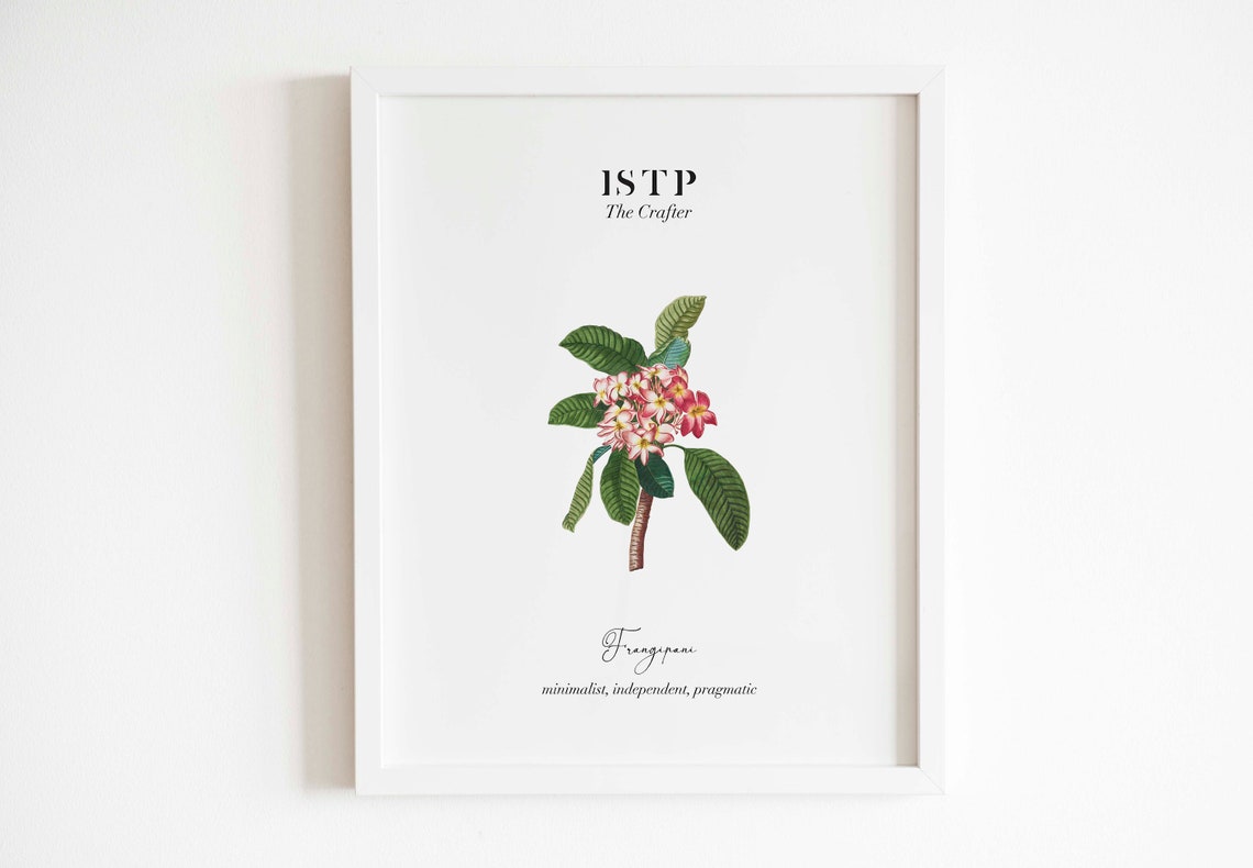 MBTI Introvert Flower Art Prints Bundle Infj Infp Intj Intp - Etsy