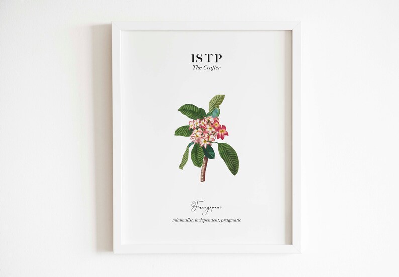 MBTI Introvert Flower Art Prints Bundle, Infj Infp Intj Intp Isfj Istj ...