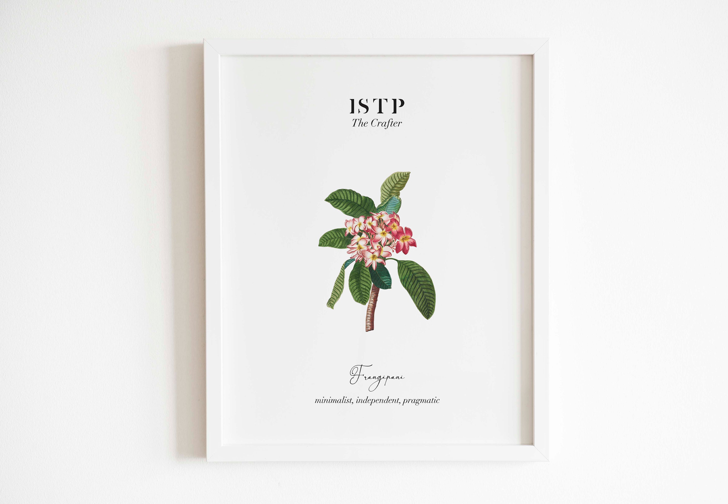 MBTI Introvert Flower Art Prints Bundle, Infj Infp Intj Intp Isfj Istj ...