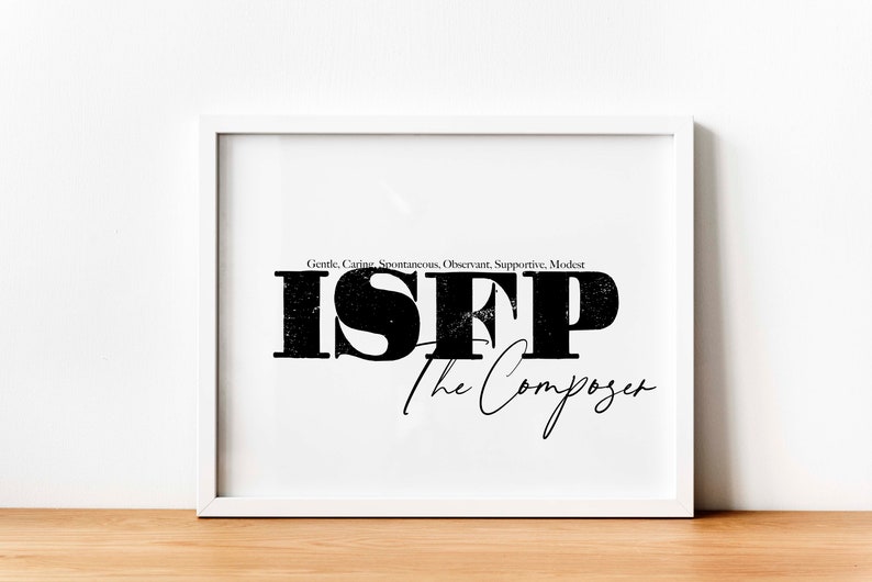 ISFP Wall Art Print, MBTI Personality Types, ISFP the Composer Gift ...
