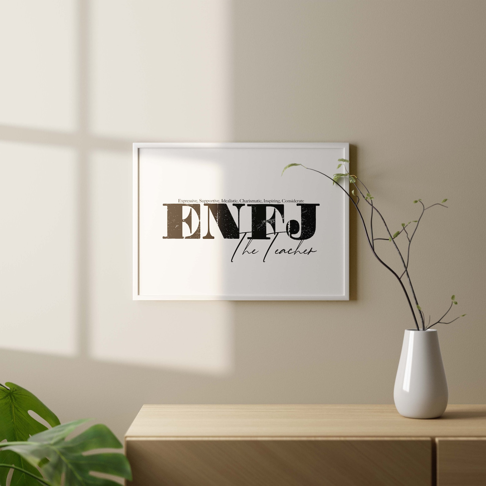 ENFJ Wall Art Print, MBTI Personality Types, ENFJ the Teacher Gift ...