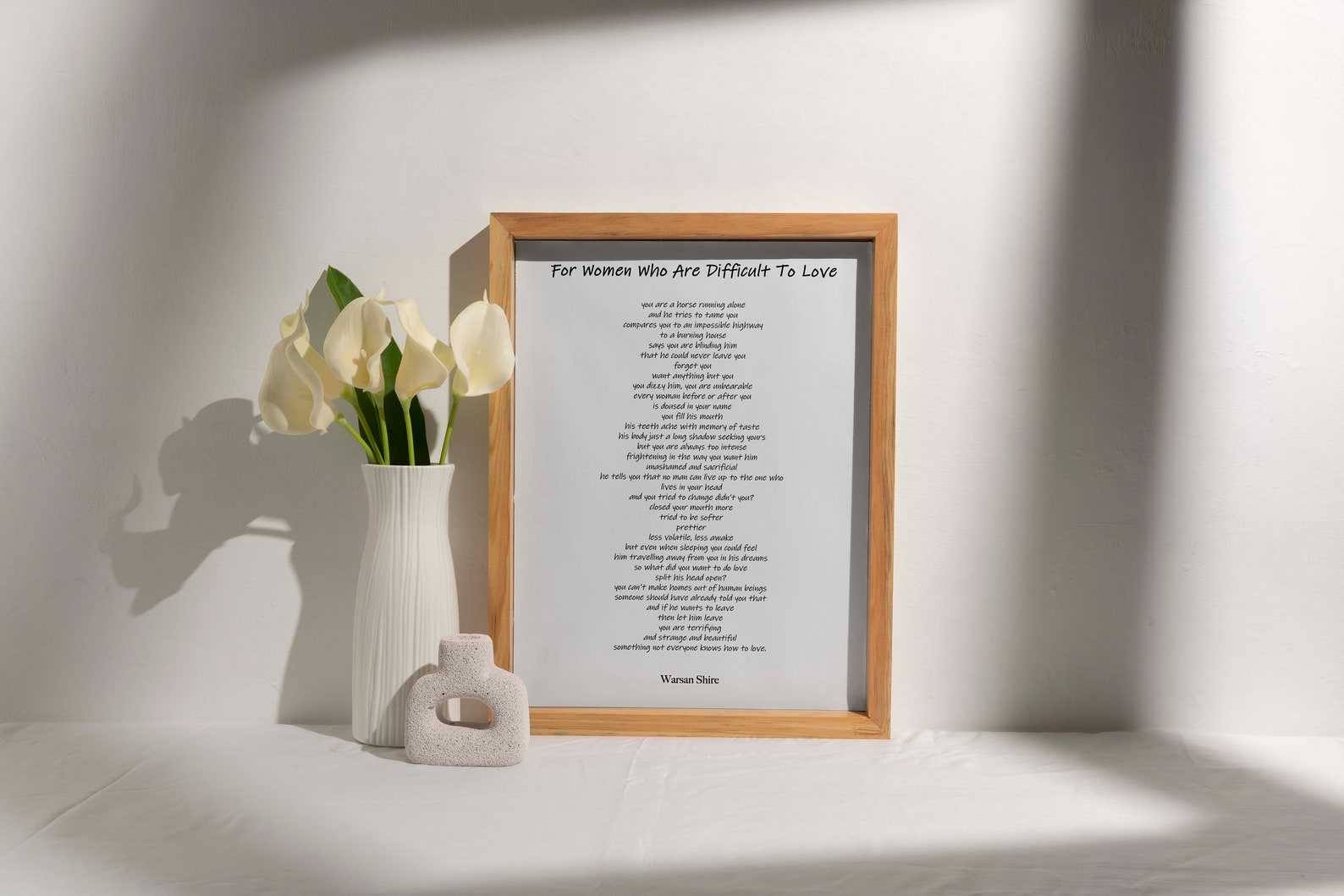 Warsan Shire Poem Print: Feminist Wall Art (digital Download) - Etsy
