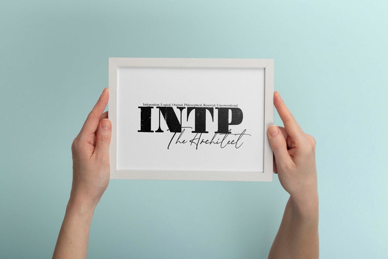 INTP Wall Art Print, MBTI Personality Types, INTP the Architect Gift ...