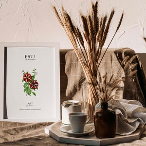 ESTJ Art Print, MBTI Gifts, Petunia Flower Art Print, Vintage Floral ...