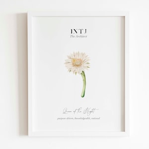 INTJ Art Print, MBTI Gifts, Queen of the Night Art Print, Vintage ...