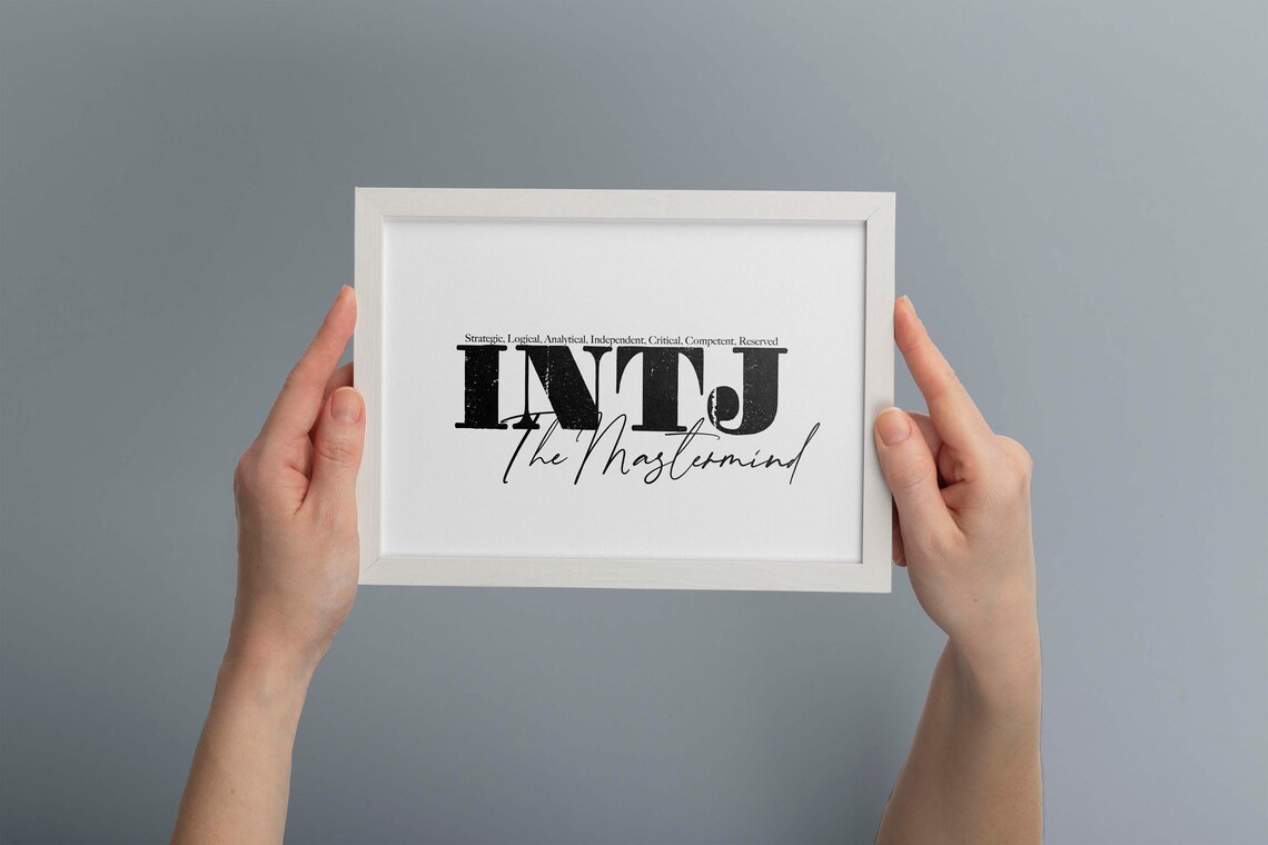 INTJ Wall Art Print MBTI Personality Types INTJ the - Etsy