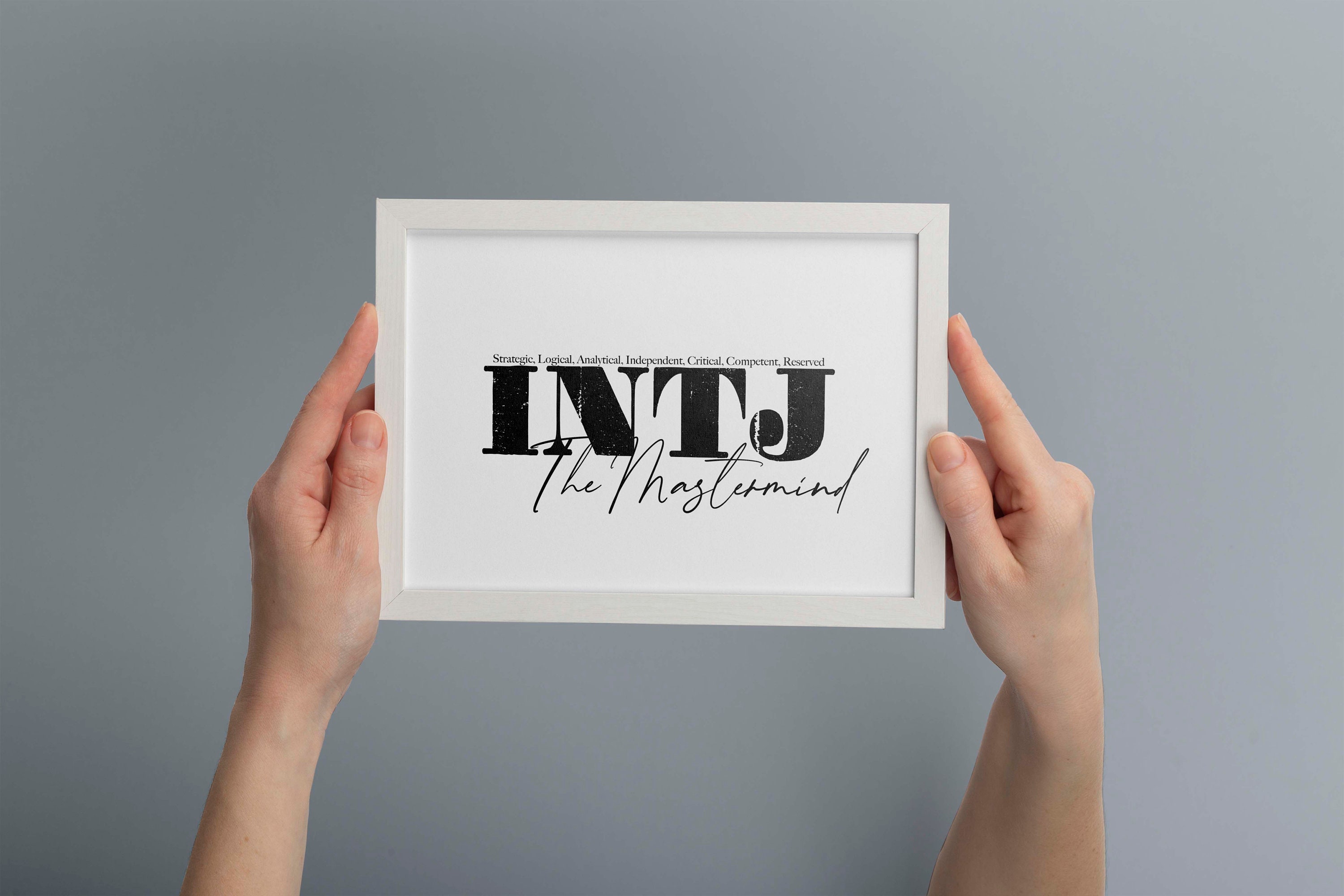 INTJ Wall Art Print, MBTI Personality Types, INTJ the Mastermind Gift ...