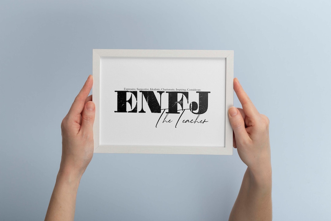 ENFJ Wall Art Print, MBTI Personality Types, ENFJ the Teacher Gift ...