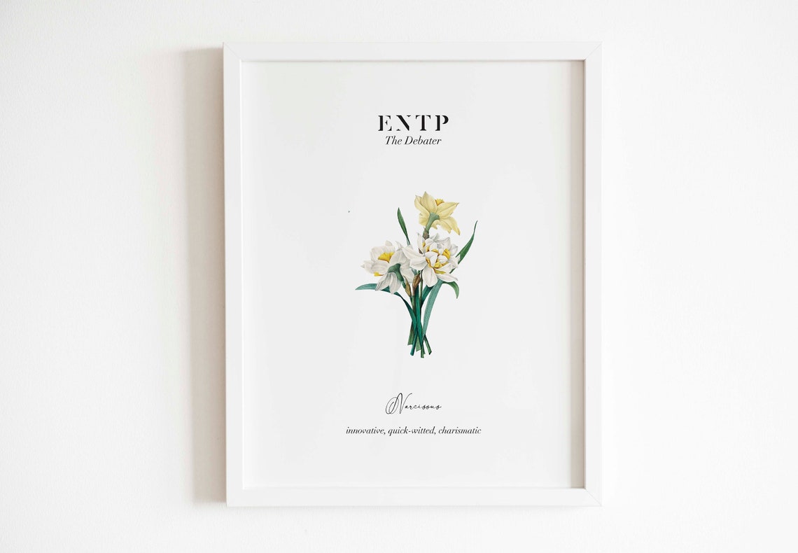 ENTP Art Print MBTI Gifts Narcissus Art Print Vintage - Etsy