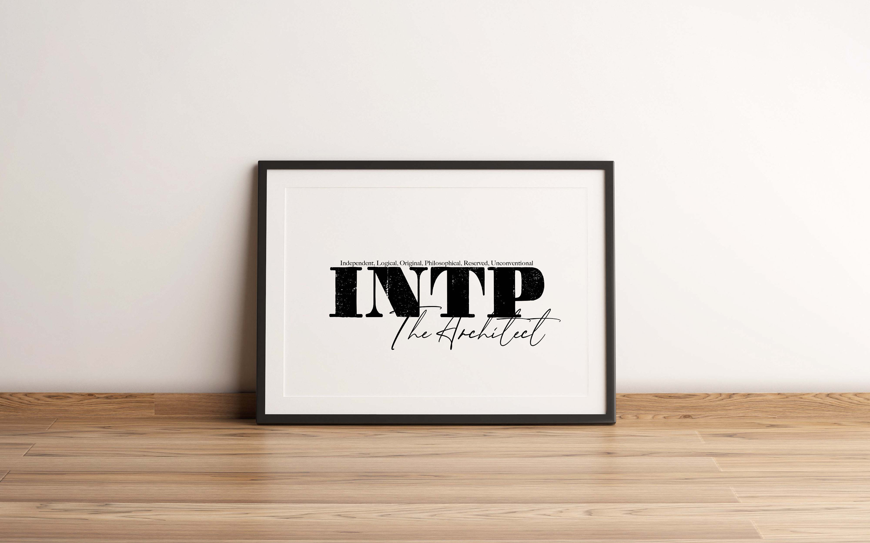 INTP Wall Art Print MBTI Personality Types INTP the - Etsy