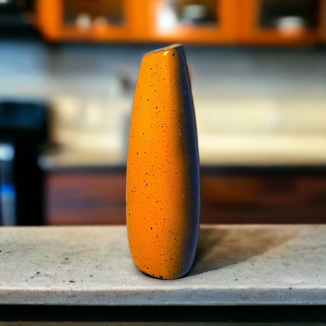Unique Designer Ceramic Vase in Blue and Orange, Stunning Ornament or ...