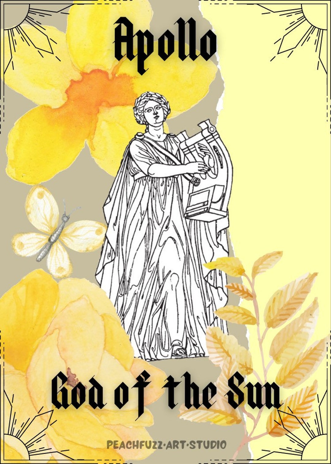 Apollo Prayer Card - Etsy