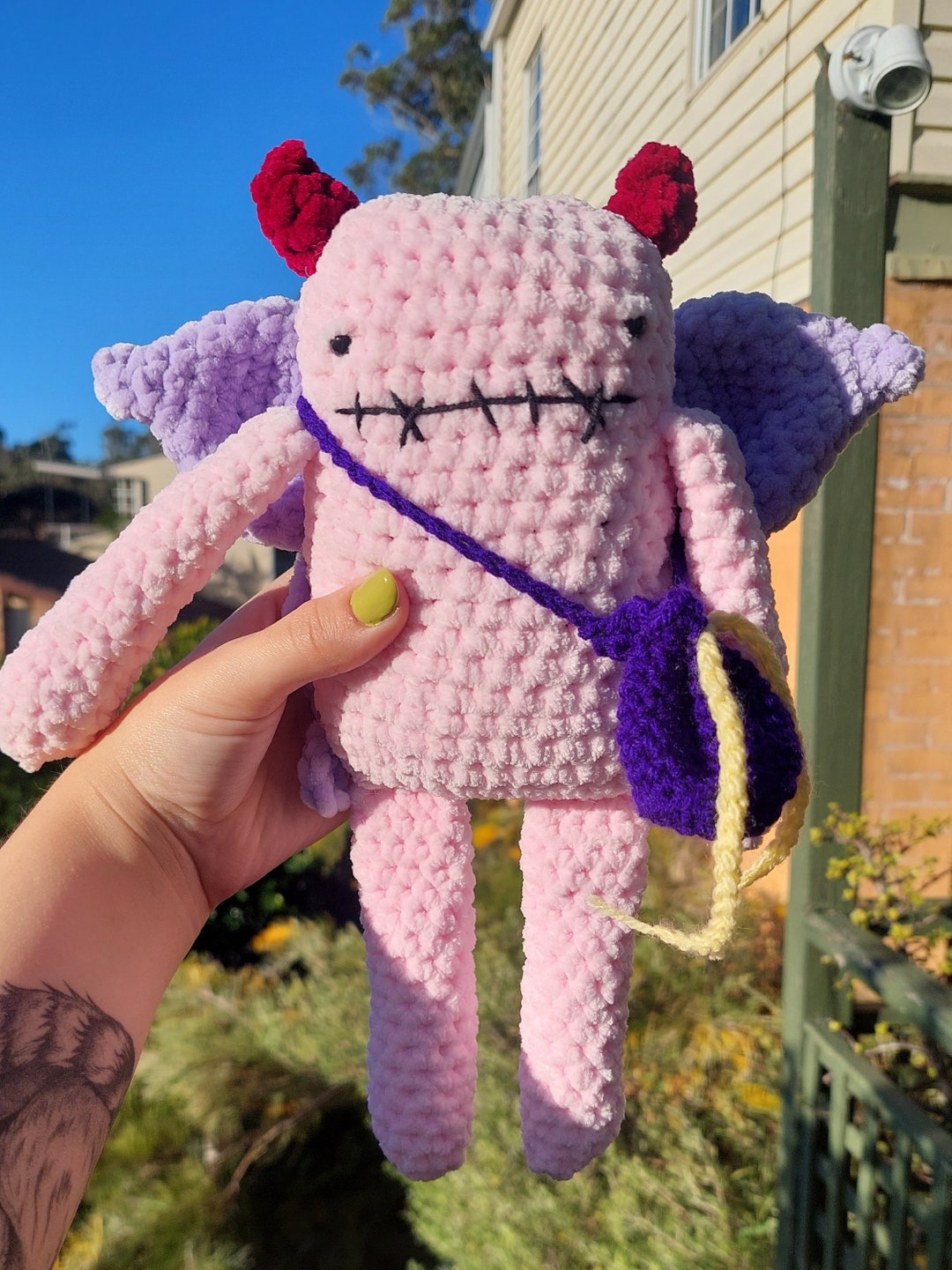 Crochet Plush Larry the Monster Fairy - Etsy