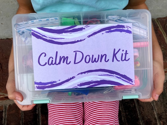 Toys Toys & Games PERSONALIZED Regular Calm Down Kit Anxiety Toolbox ...