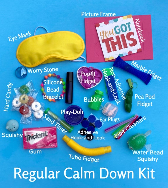 Toys Toys & Games PERSONALIZED Regular Calm Down Kit Anxiety Toolbox ...