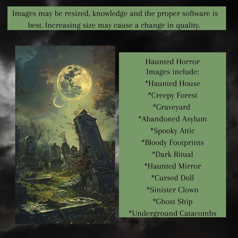 Horror Haunting Sublimation Phone Cases Bundle Templates for Custom ...