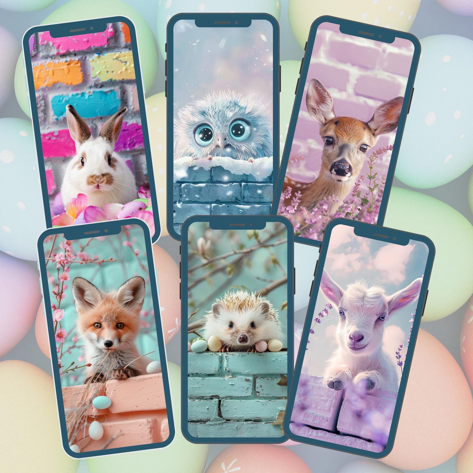 Easter Animals DIY Sublimation Phone Case Collection Bundle Templates ...