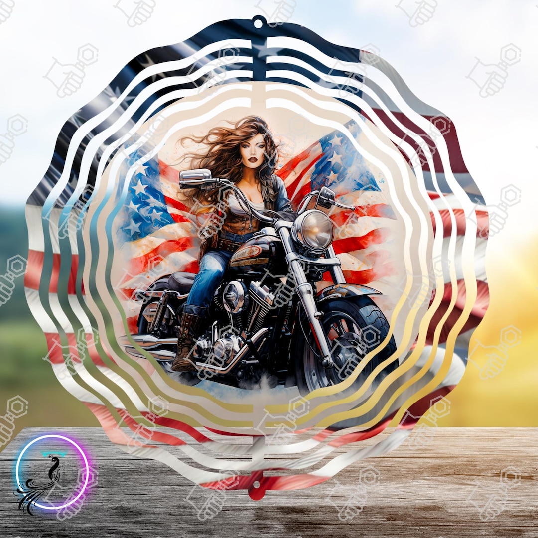 Motorcycle Wind Spinner, Sublimation Design, PNG, Sublimation PNG ...