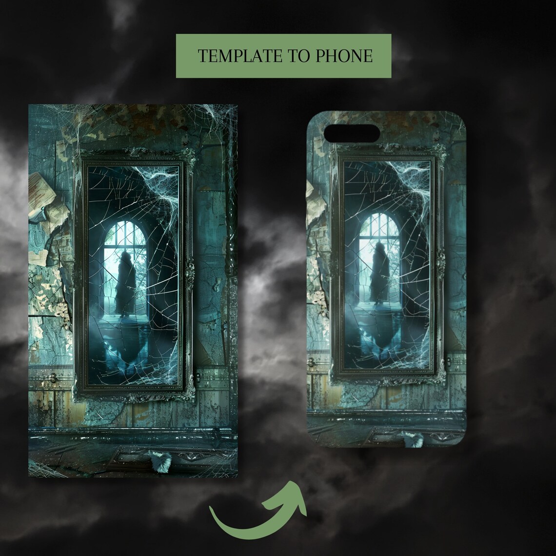 Horror Haunting Sublimation Phone Cases Bundle Templates for Custom ...