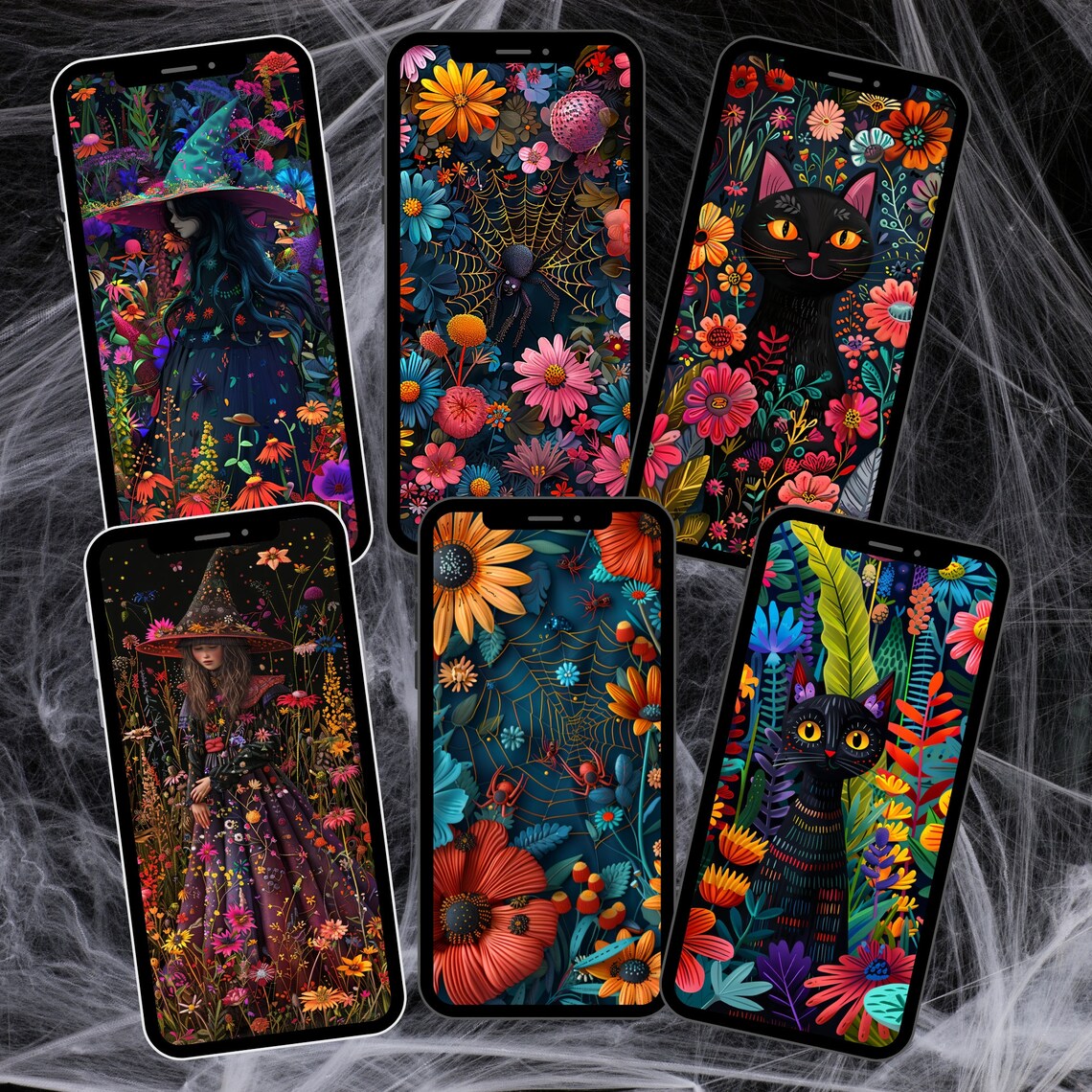Halloween, Whimsical, Embroidery, Sublimation Phone Case Bundle ...