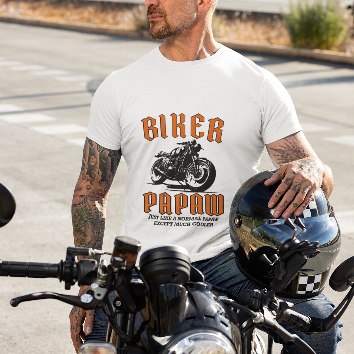 Biker Papaw/ Papaw/ Motorcycle/ Grandpa/ Inspirational / PNG ...