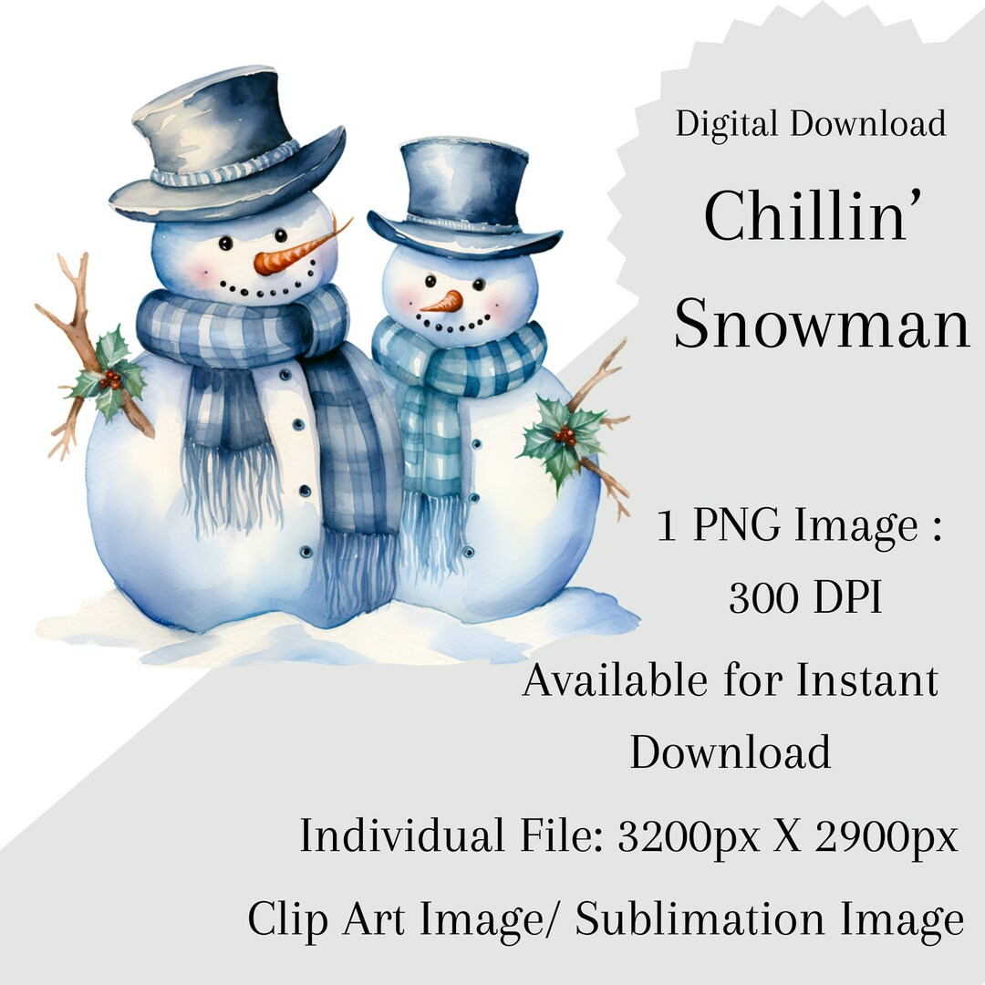 Snowman/ Christmas Snowman Clipart/snowmen/ PNG/ Clipart/ Sublimation ...