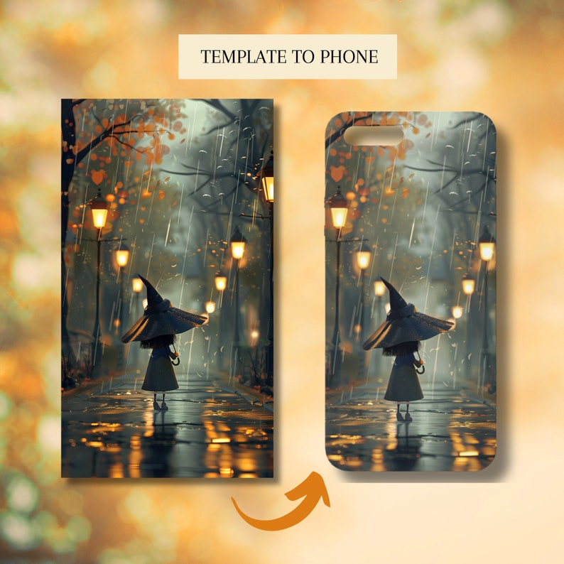 Witch Enchanting Autumn Fall Sublimation Phone Case Bundle Template ...