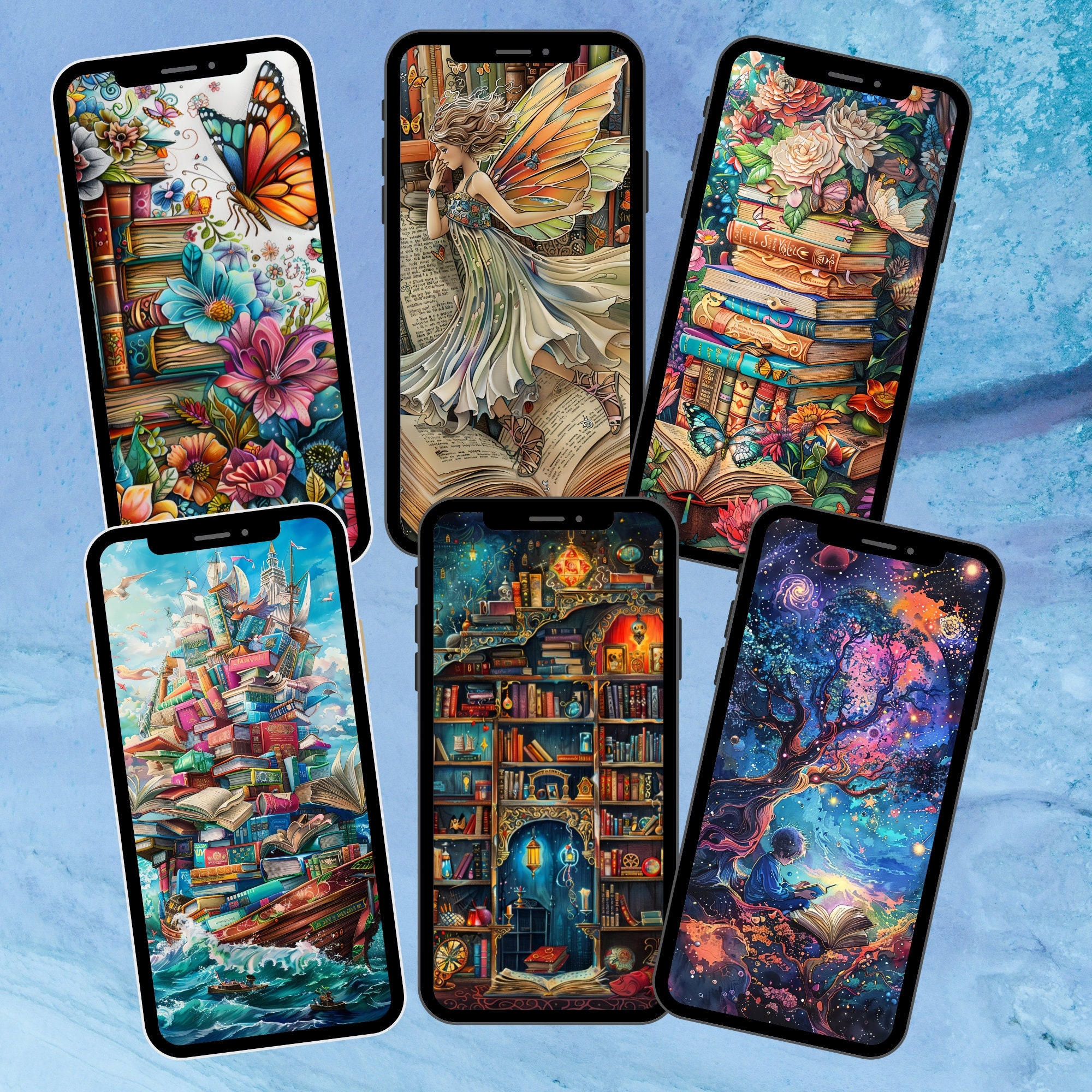 Fantasy Fairies Reading Sublimation Phone Cases Bundle Templates for ...