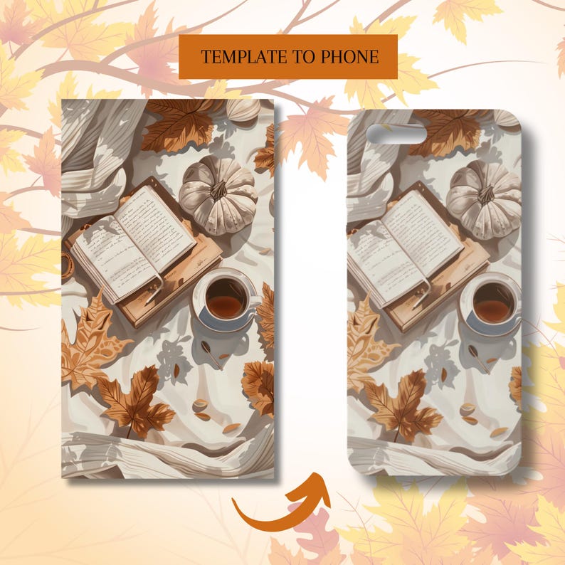 Autumn Pumpkins, Thanksgiving, Fall Patterns, Sublimation Phone Case ...