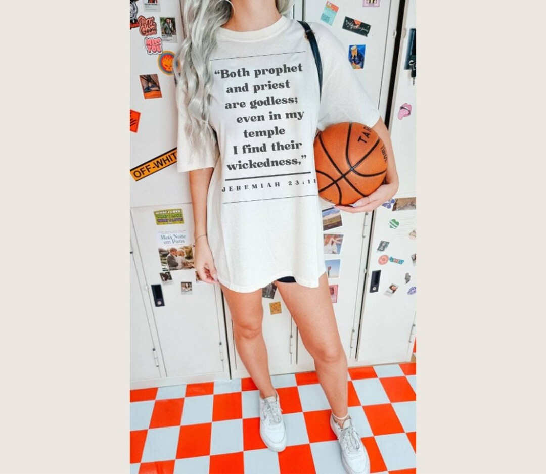 Jeremiah Atheist Shirt,god T-shirt,bible Verse Top, Graphic Tees Trendy ...