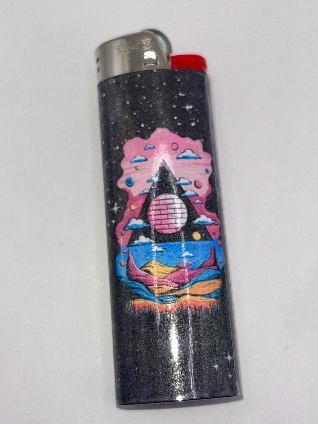 Pink Floyd Inspired Psychedelic Lighter With Cosmic Design - Etsy