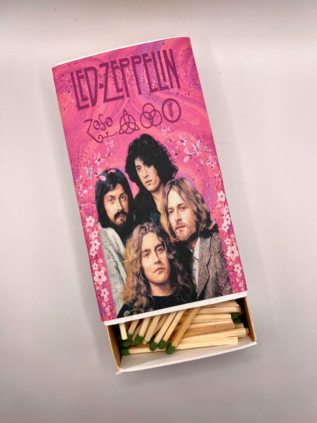 Led Zeppelin Art Decor | Matchbox With 300 Matches | Gift for Led ...