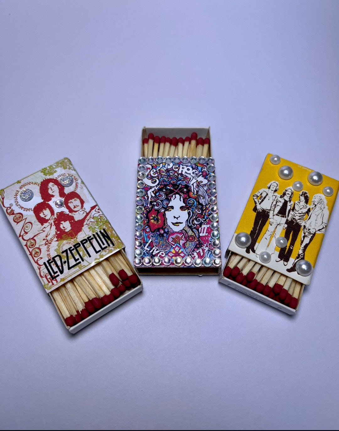 Exclusive Led Zeppelin Collectible Mini Matchboxes: Three Matchboxes ...
