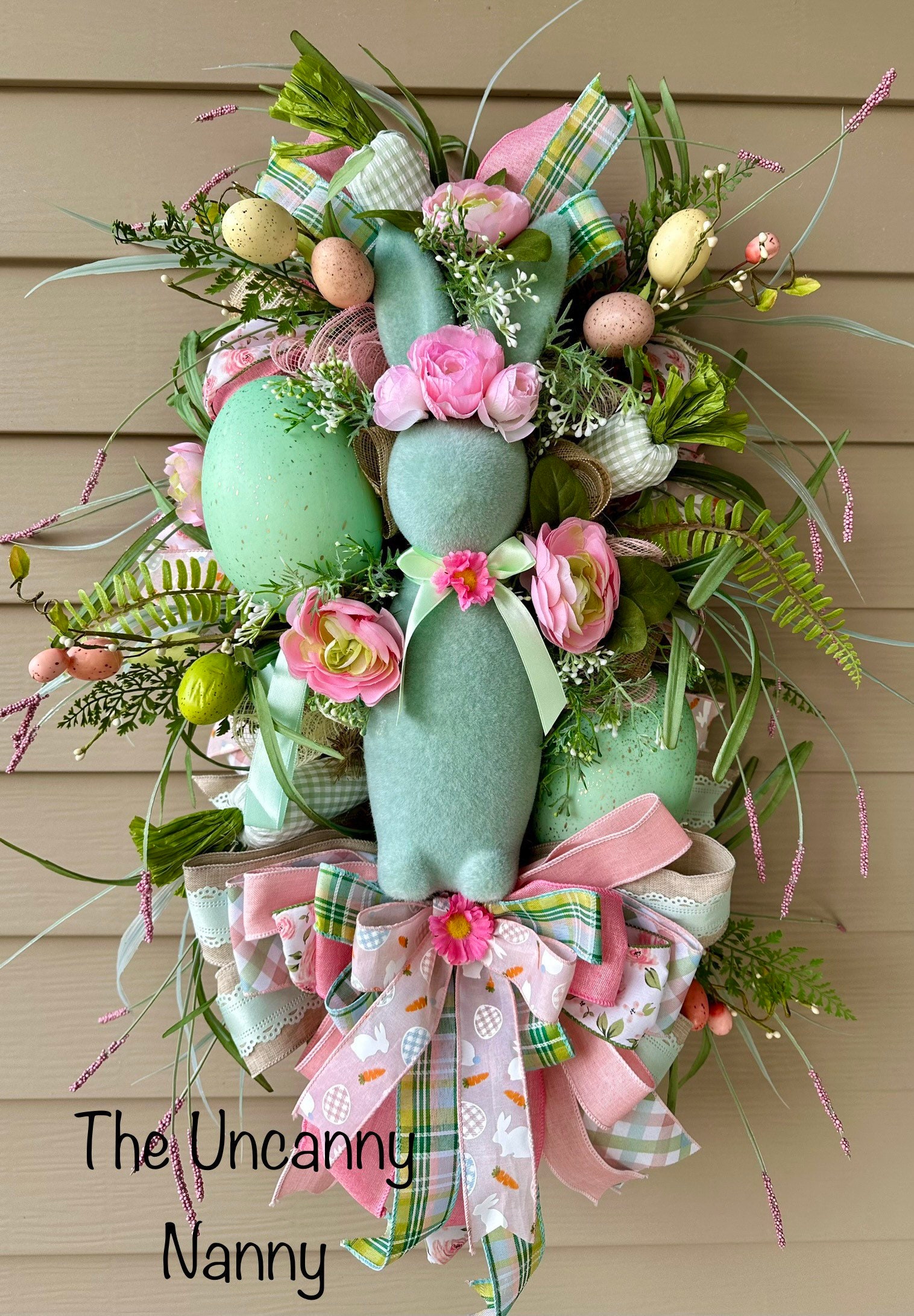 Easter Wreath, Easter Bunny Wreath, Bunny Wreath, Easter Decor, Spring ...