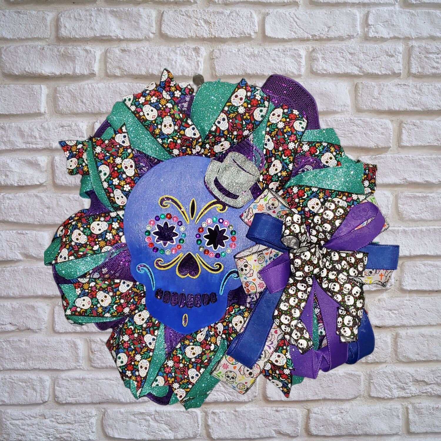 Dia De Los Muertos, Day of the Dead, Glitter Sugar Skull, Colorful Day ...