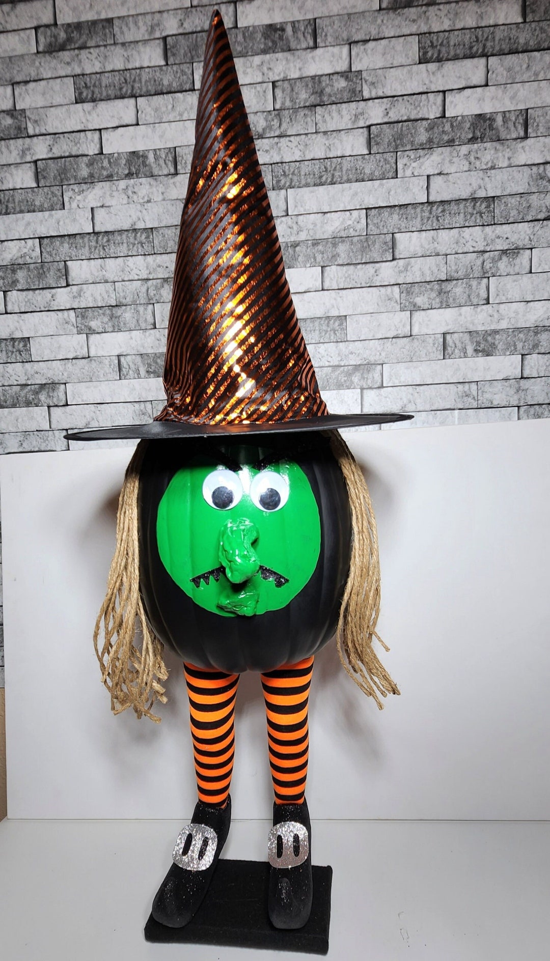 Stylish Props Pumpkin Witch, Medium Stand up Decor, Stand up Styrofoam ...