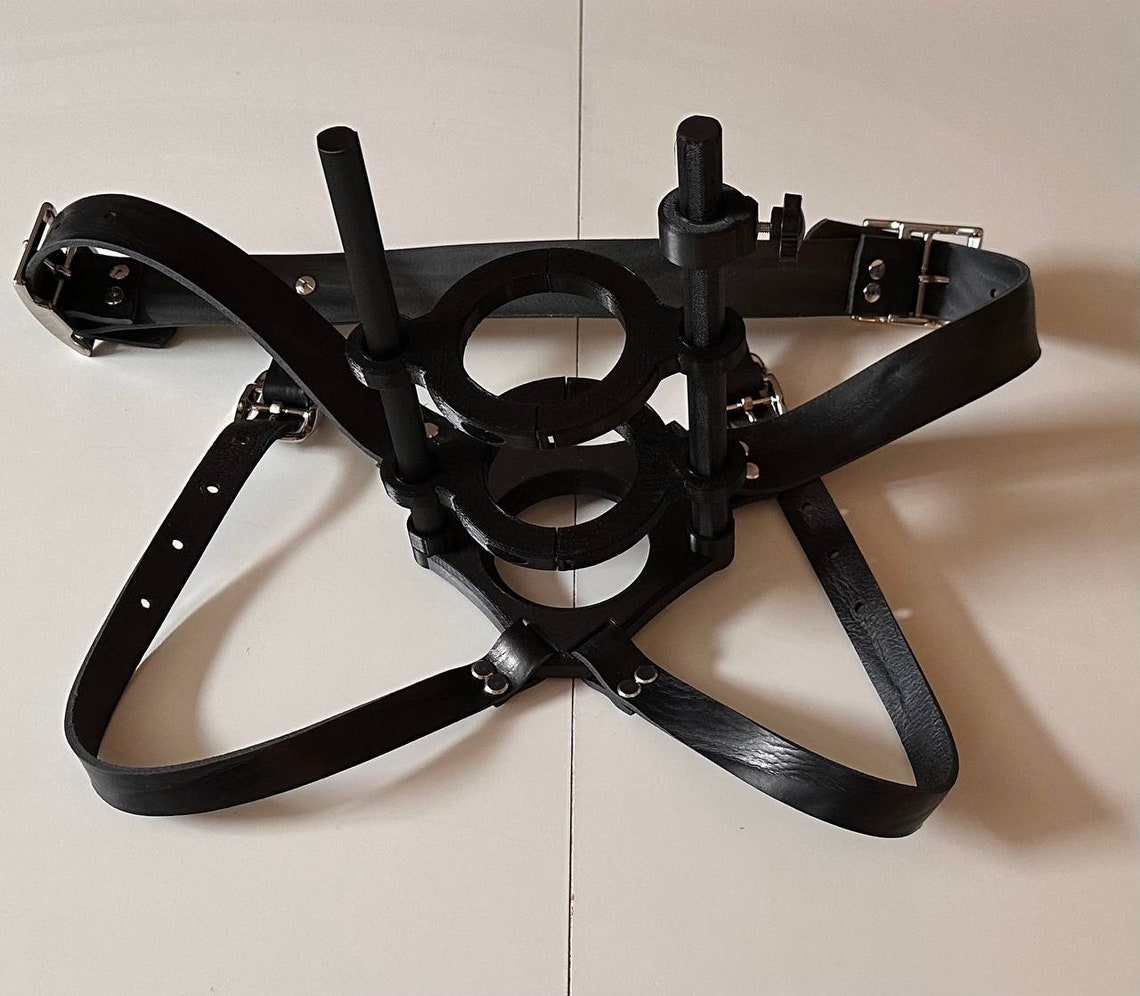 BDSM Fetish Leder Harness für Venus 2000 & Tremblr mit Edelstahl ...
