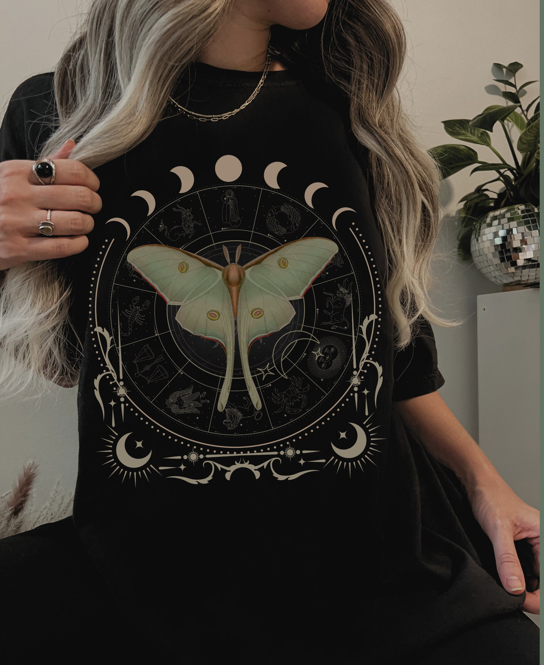 Moth Shirt Whimsigoth Shirt Goblincore Clothing Fairy Grunge Gothic ...