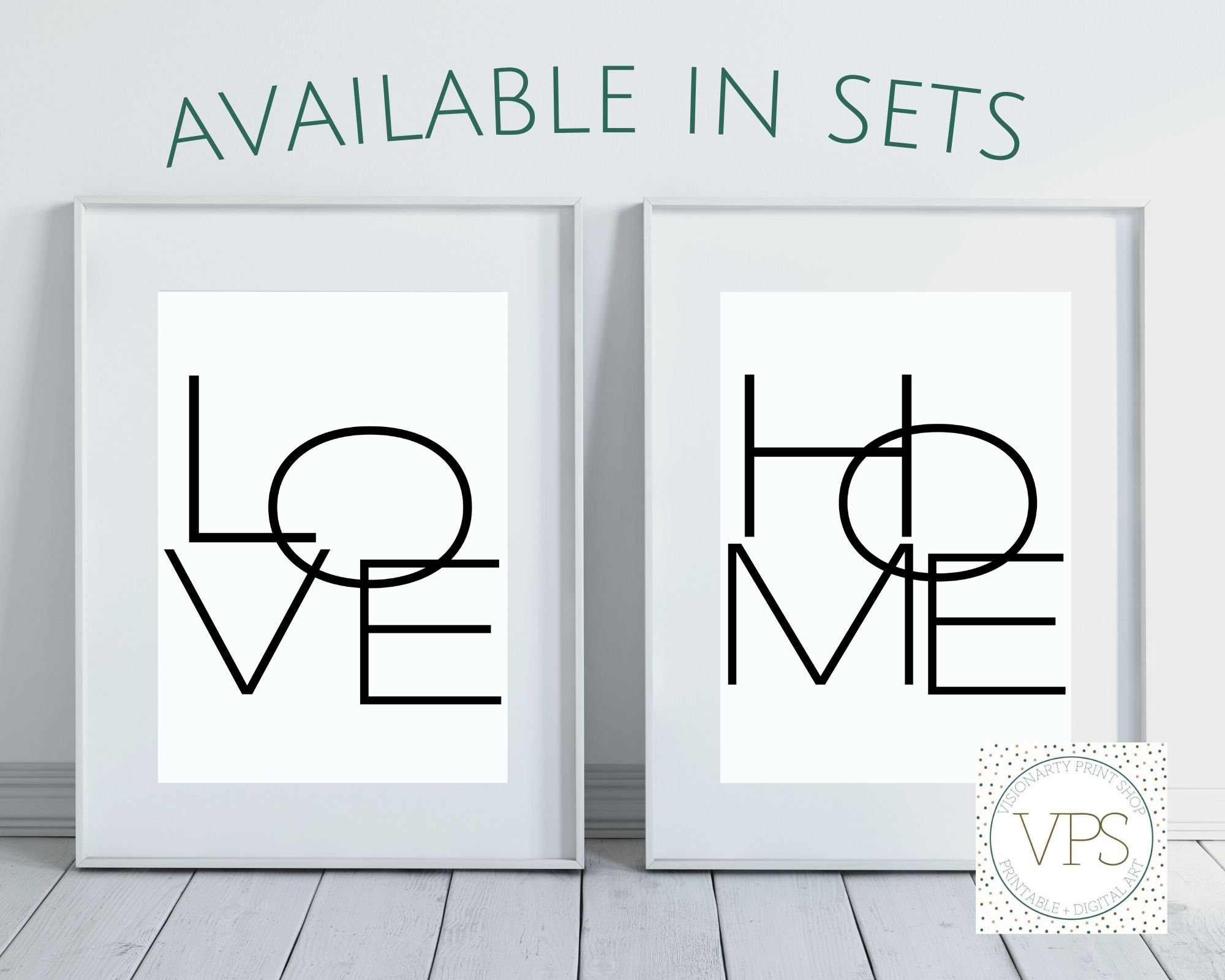 Love Printable, Printable Love Sign, Neutral Modern Print, Love Wall ...