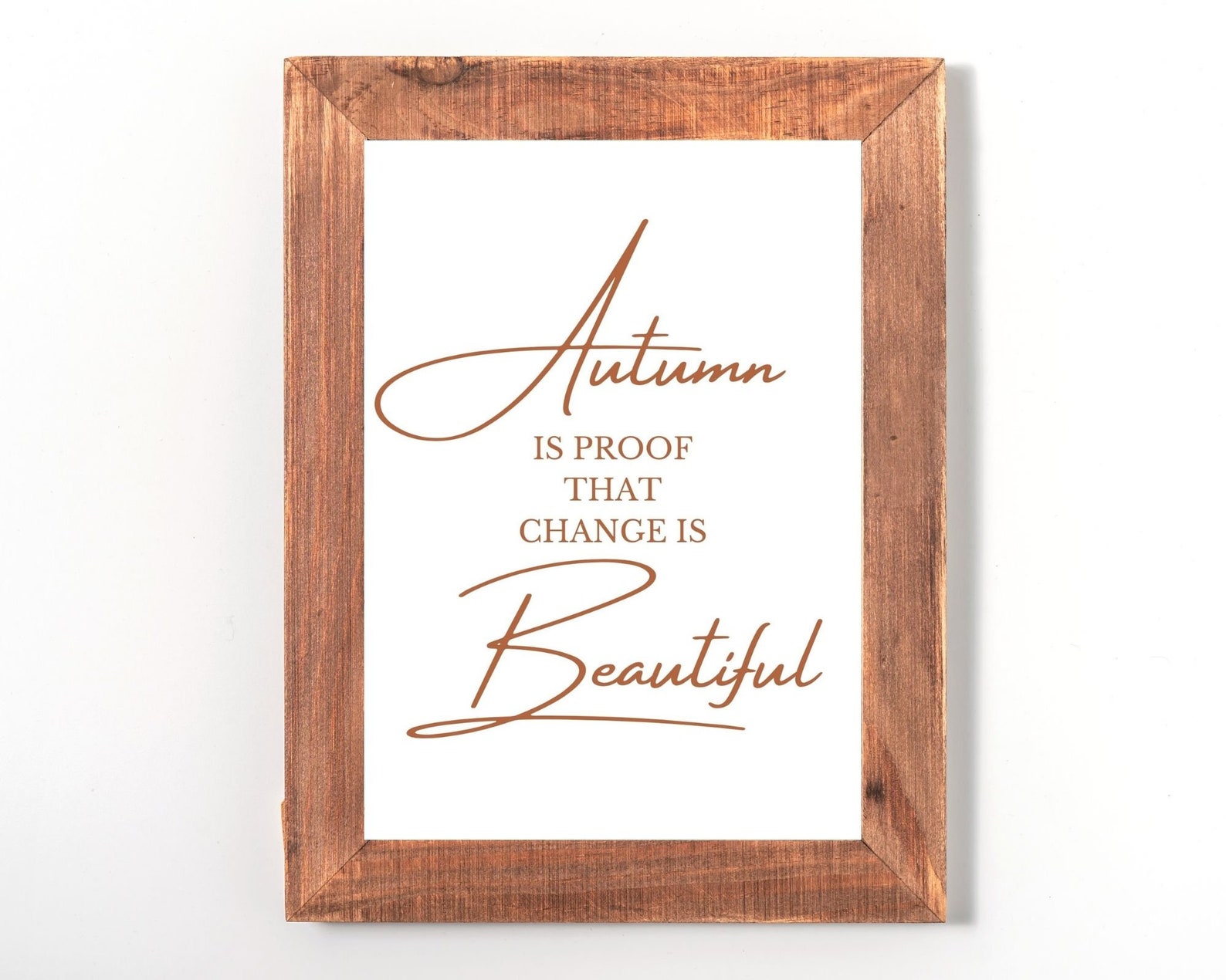 Autumn is Proof That Change is Beautiful Printable, Fall Printable Wall ...