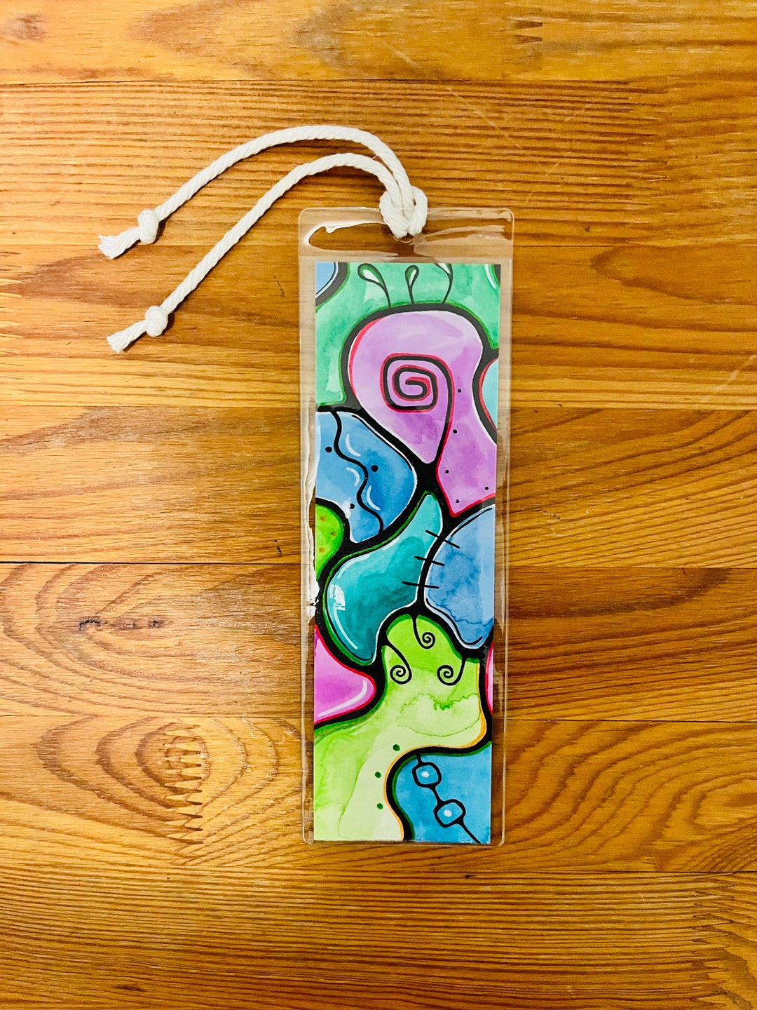 Hand Painted Bookmark - One of a Kind - Gift for Book Lovers ...