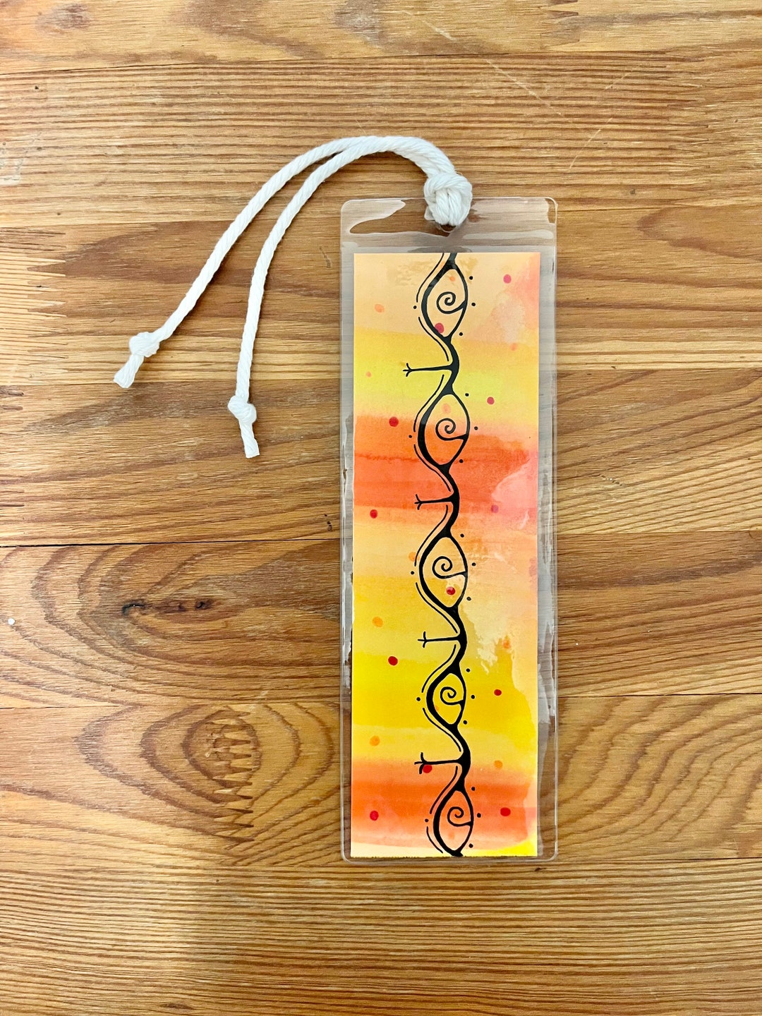 Handcrafted Bookmark - Colorful Paper Artwork - Unique Gift for Book ...