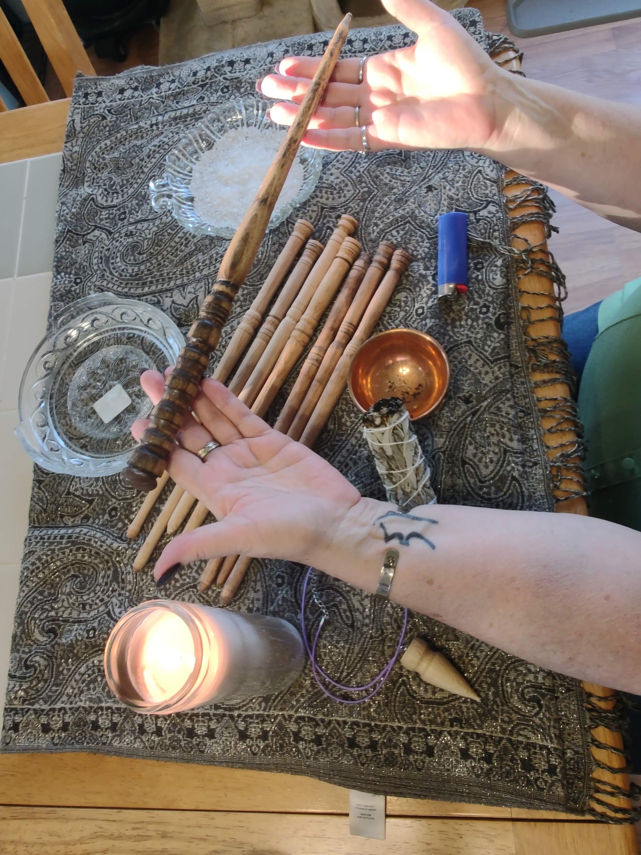Magic Wand. Hand Made From Natural Hemlock. Used in Wicca, Magick or ...