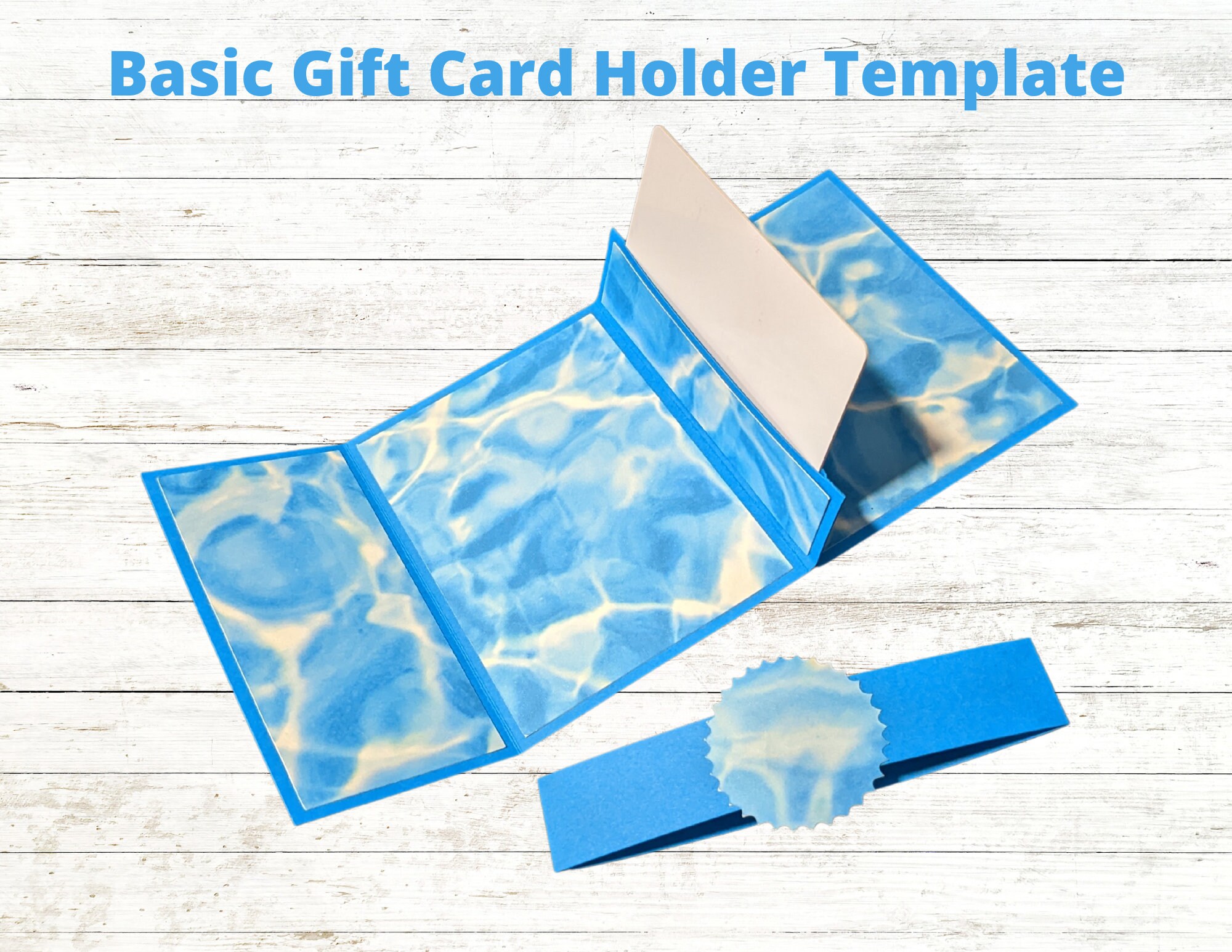 Basic Gift Card Holder Printable Template With Instructions - Etsy