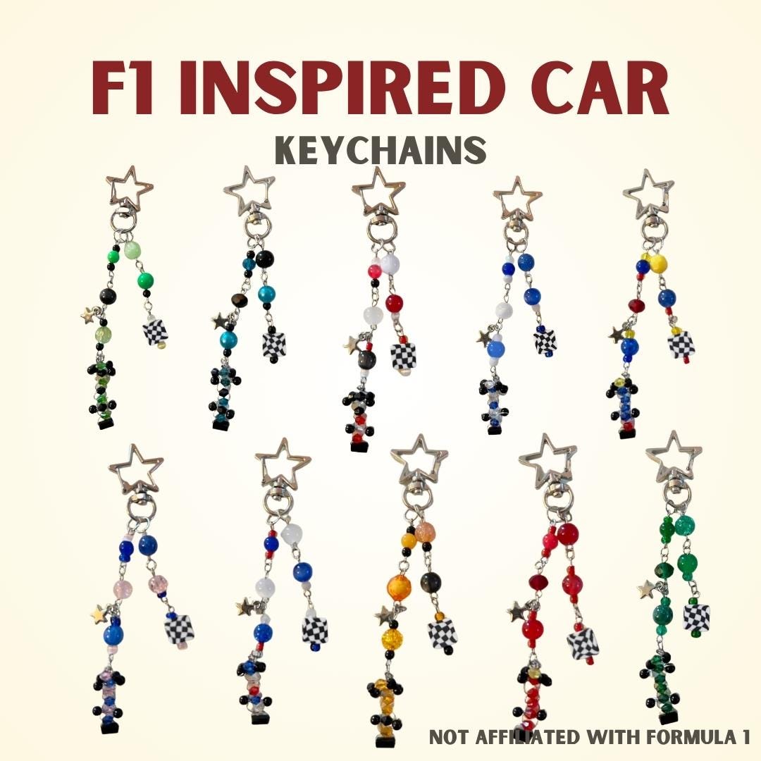 Formula 1 - F1 - Inspired Race Car - Keychain - Bag Charm - Etsy
