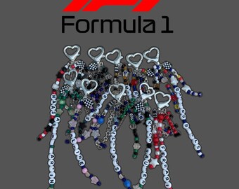 Formula 1 F1 Beaded Keychains - Etsy