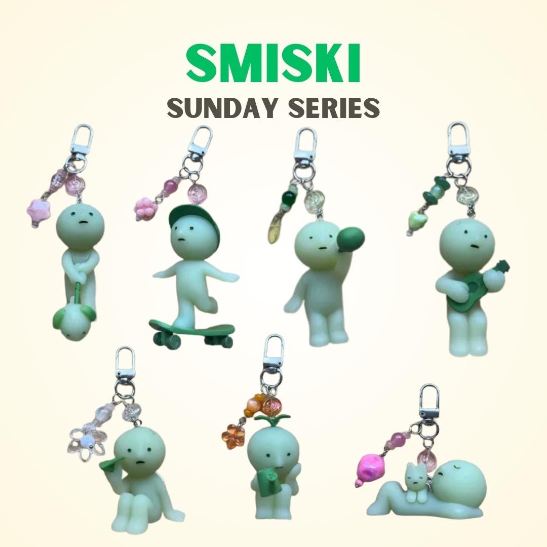 Smiski - Sunday Series - Keychain - Bag Charm - Etsy UK
